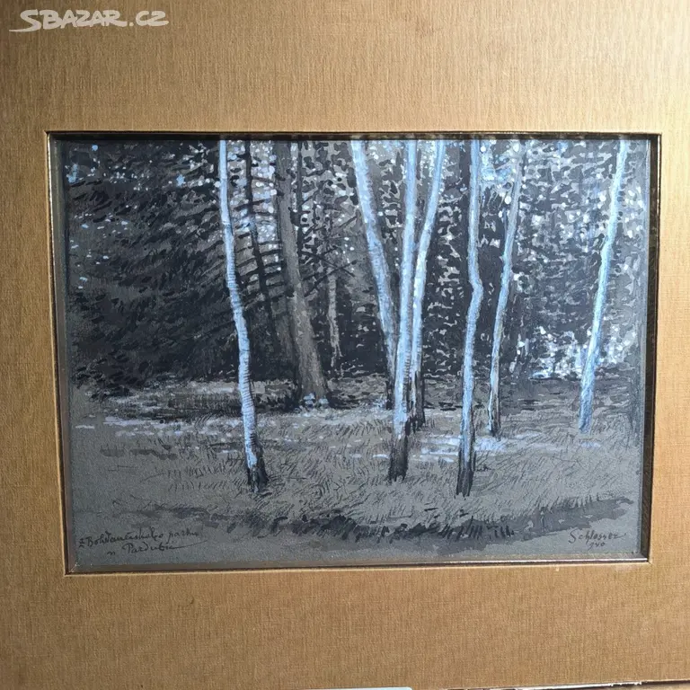 Robert Schlosser obraz - Praha, Libeň - Bazar - Sbazar.cz
