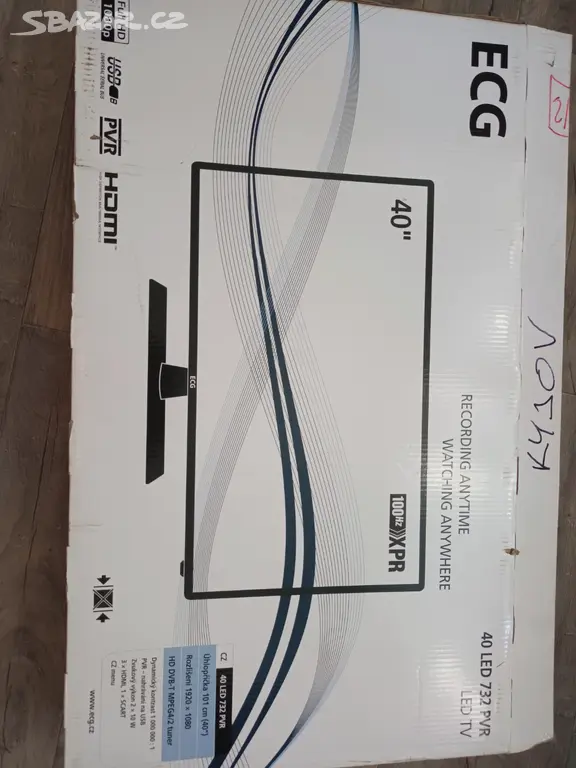 TV LED ECG 40" 732 PVR - Kyjov - Bazar - Sbazar.cz