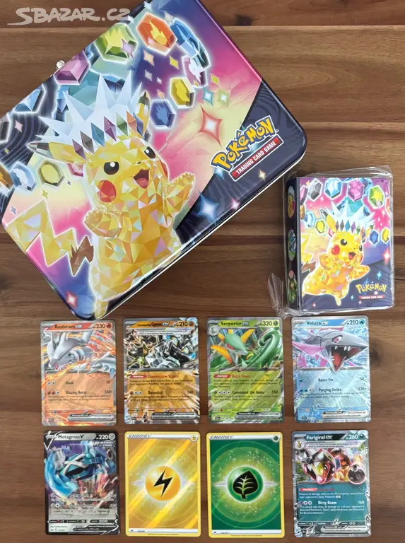 Pokémon karty. 450ks + Pikachu Box. - Vochov - Bazar - Sbazar.cz