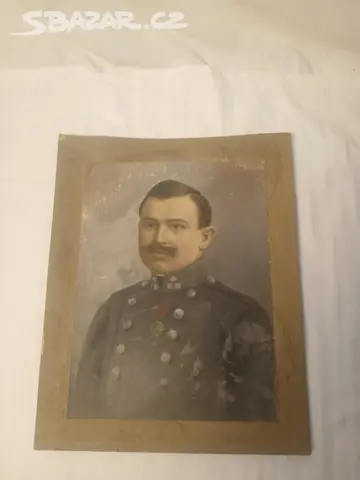 Starožitný obraz vojáka RU - Mikulovice - Bazar - Sbazar.cz