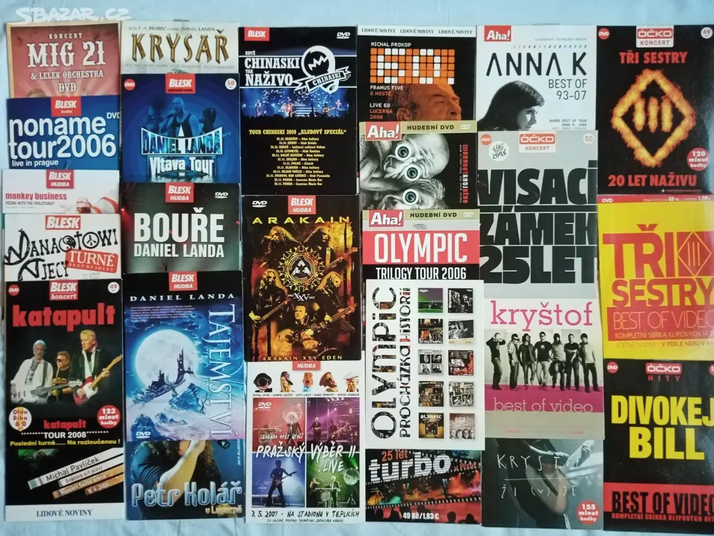 Orig.DVD rock. hudba (posetky- i nerozbal.)od 39Kč - Praha - Bazar ...