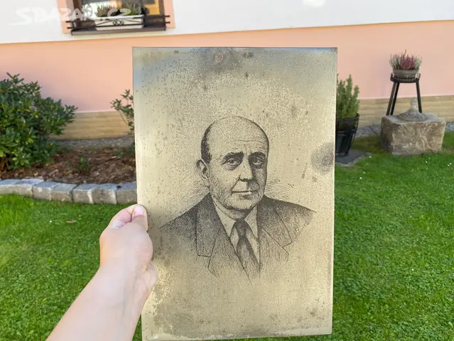 Stary obraz prezident Jan Masaryk, obrazy - Kutná Hora - Bazar - Sbazar.cz