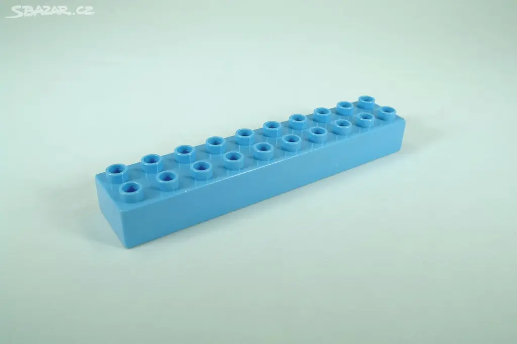 LEGO DUPLO kostka/cihla 2x10 - středně modrá - Kolín - Bazar - Sbazar.cz