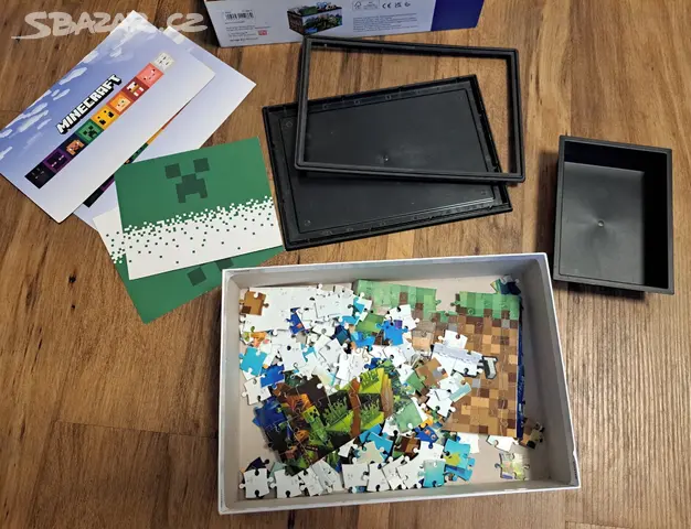 3D puzzle - Minecraft úložná krabice - Ústí nad Labem - Bazar - Sbazar.cz