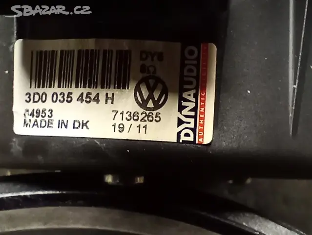 VW Phaeton basový reproduktor 3D0035454H - Uhlířské Janovice - Bazar ...