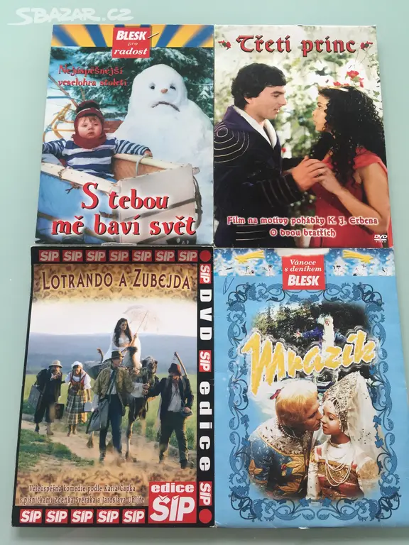 Mrazík, Třetí princ, Lotrando, S tebou- 4 DVD děti - České Budějovice ...
