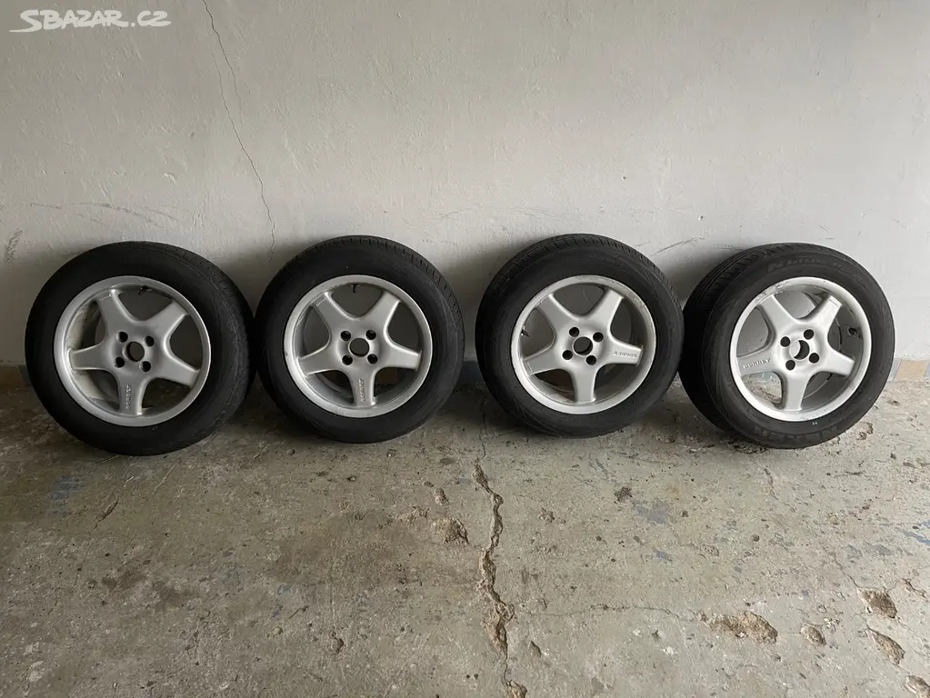 Alu disky 4x100 R15 s pneu - Krnov - Bazar - Sbazar.cz