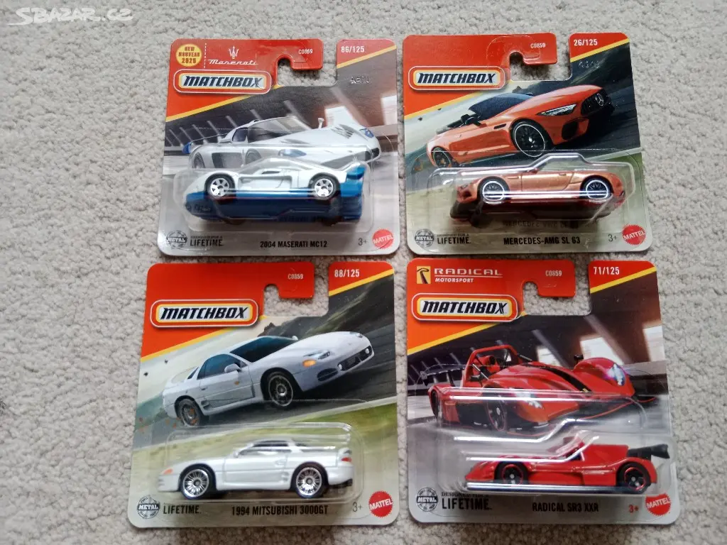 Matchbox Maserati mc12, mercedes-amg - Praha - Bazar - Sbazar.cz