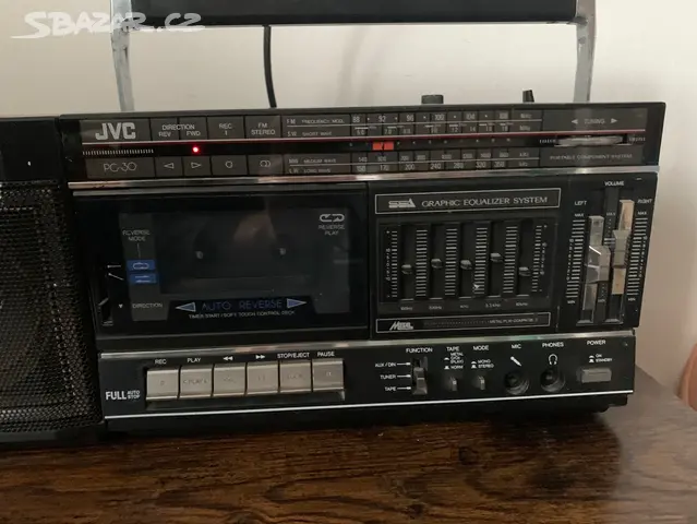 Retro Boombox JVC PC-30 - Brno, Černá Pole - Bazar - Sbazar.cz