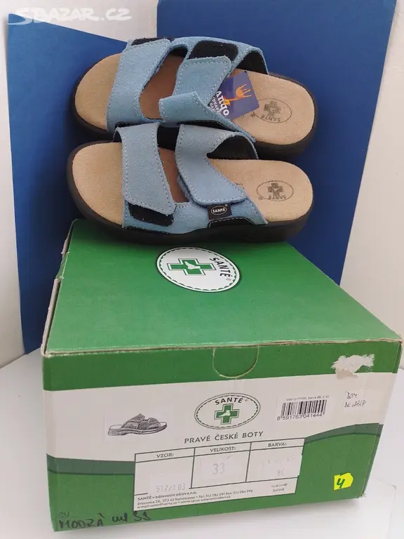 Santé 33 pantofle boty s žirafou zdravotní modré - Brno-město - Bazar ...