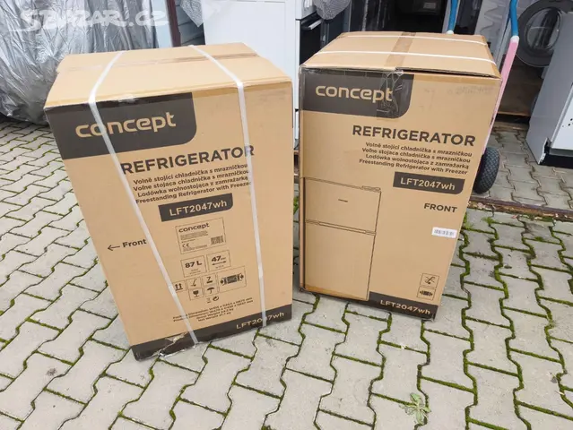 Malá kombo lednice CONCEPT LFT2047wh, plná zár 2r - Vražné - Bazar ...