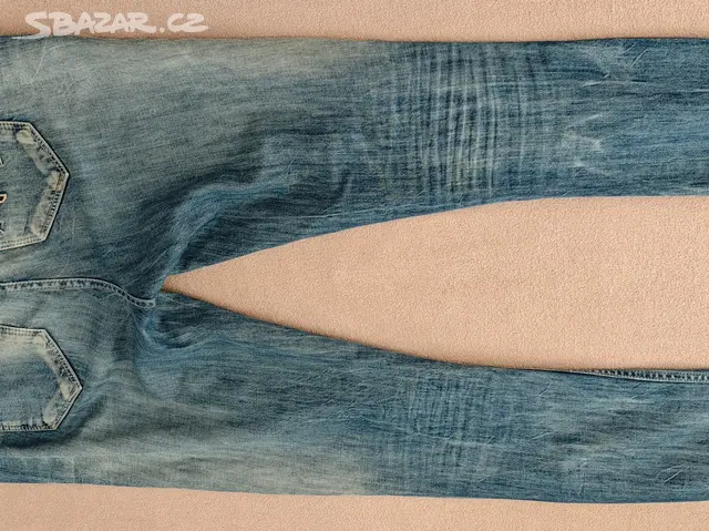 Džíny Andy Warhol MONROE modré 26/32 - Jarcová - Bazar - Sbazar.cz