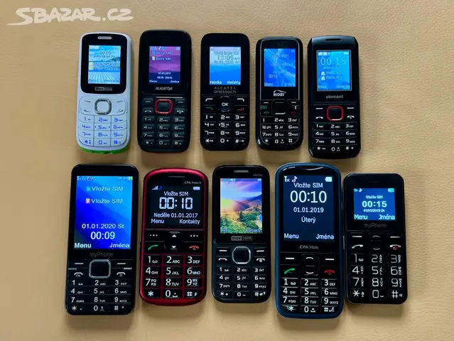 Maxcom MM129, Aligator D200, Alcatel 1016G... - Nymburk - Bazar - Sbazar.cz