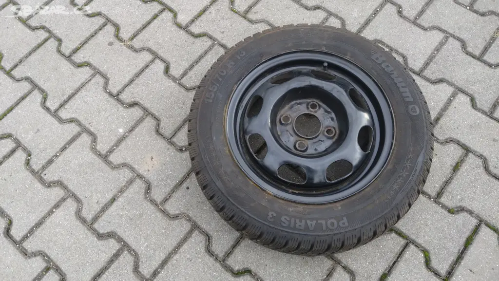 zimní pneu 155 70 13 +DISKY 4x100 na ŠKODA VW SEAT - Tovačov - Bazar ...