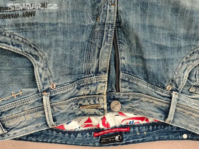 Džíny Andy Warhol MONROE modré 26/32 - Jarcová - Bazar - Sbazar.cz