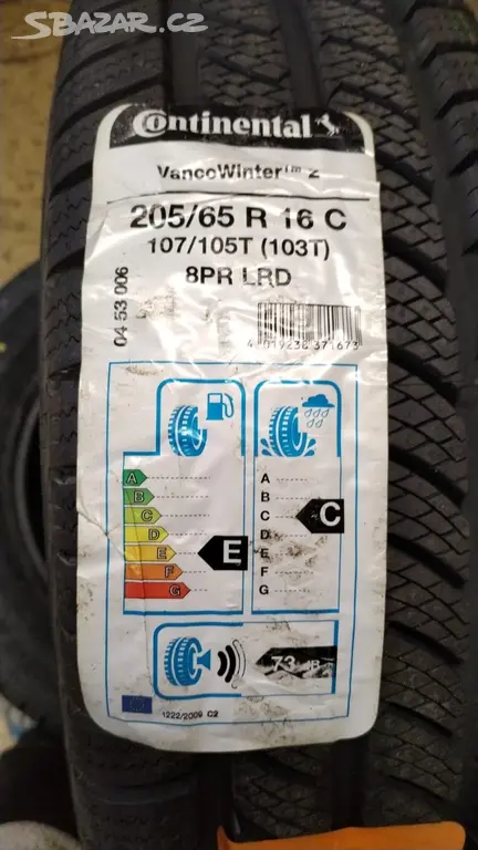 205/65 R16C Continental zimní pneu 205/65/16c - Vsetín - Bazar - Sbazar.cz