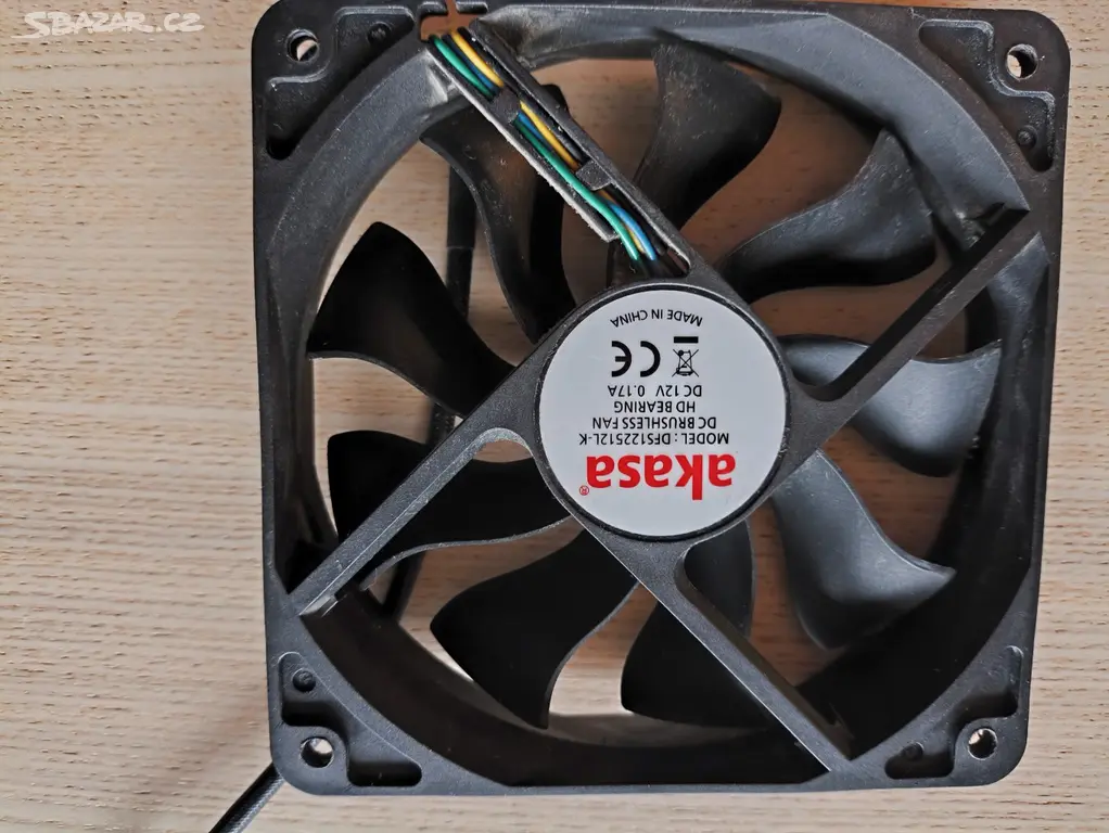 Ventilátor Akasa Viper DFS122512L-K - Hulín - Bazar - Sbazar.cz