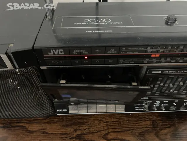 Retro Boombox JVC PC-30 - Brno, Černá Pole - Bazar - Sbazar.cz