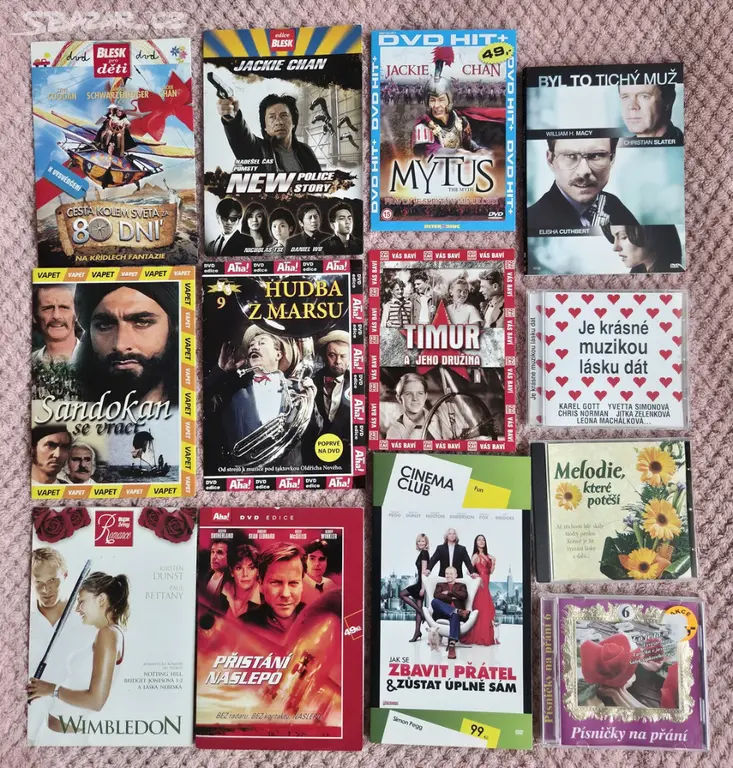 DVD filmy CD hudba mix 13ks - Letovice - Bazar - Sbazar.cz