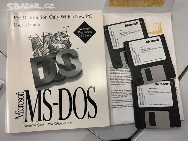 Microsoft MS-DOS 6.22 - Vamberk - Bazar - Sbazar.cz
