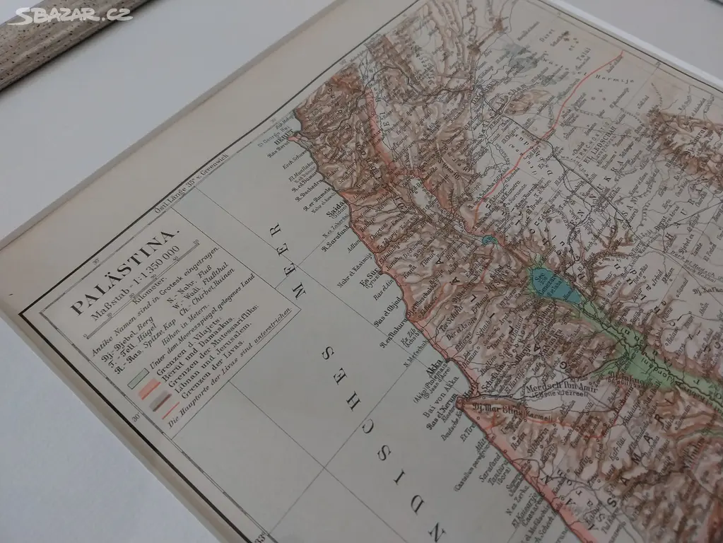Mapa Palestiny z r. 1897 - Plzeň 2-Slovany - Bazar - Sbazar.cz