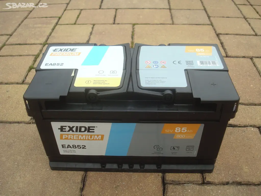 Autobaterie EXIDE PREMIUM 85Ah 800A EA852 Carbon - Dobruška - Bazar ...