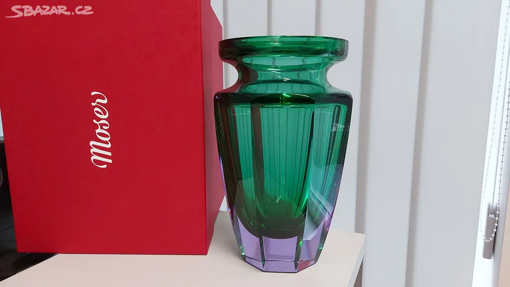 Váza Moser 25,5 cm nová - Liberec - Bazar - Sbazar.cz