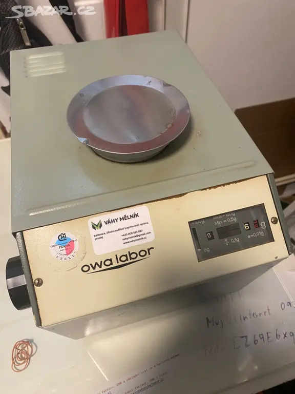 Laboratorní váhy mechanické.Owa labor - Rakovník - Bazar - Sbazar.cz