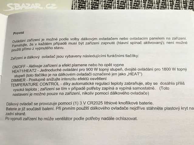 Elektrický krb - Karlovy Vary - Bazar - Sbazar.cz