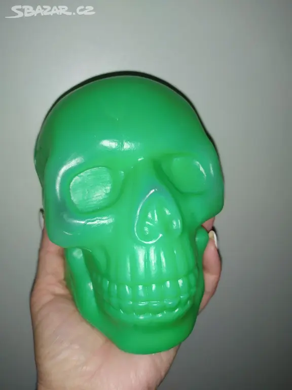 Helloween svítící lebka fosforeskující - Náměšť nad Oslavou - Bazar ...
