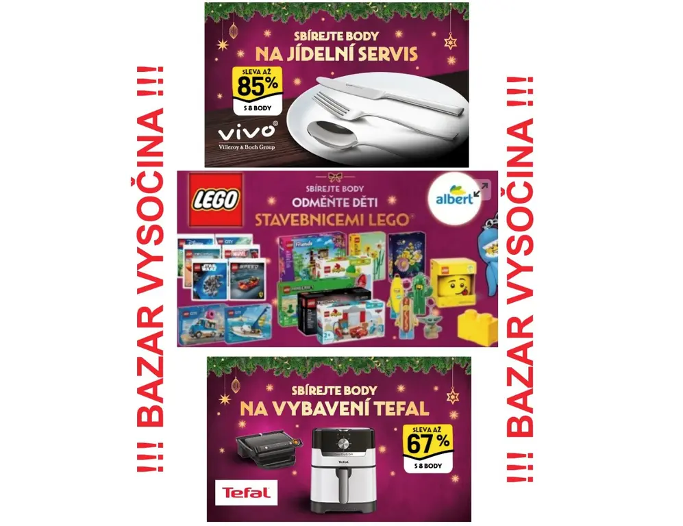 GRATIS 1 karta Albert s body LEGO + Vivo + Tefal - Žďár nad Sázavou ...