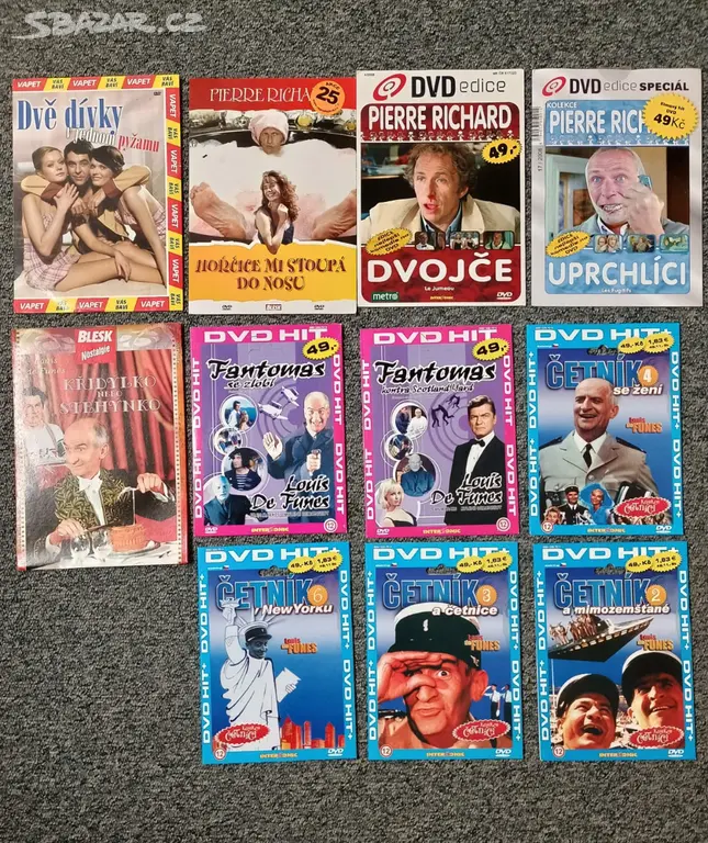 11x francouzská komedie na DVD - Praha 9 - Bazar - Sbazar.cz