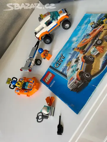 Lego 60012 4x4 džíp +potápěčský člun - Praha, Vyšehrad - Bazar - Sbazar.cz