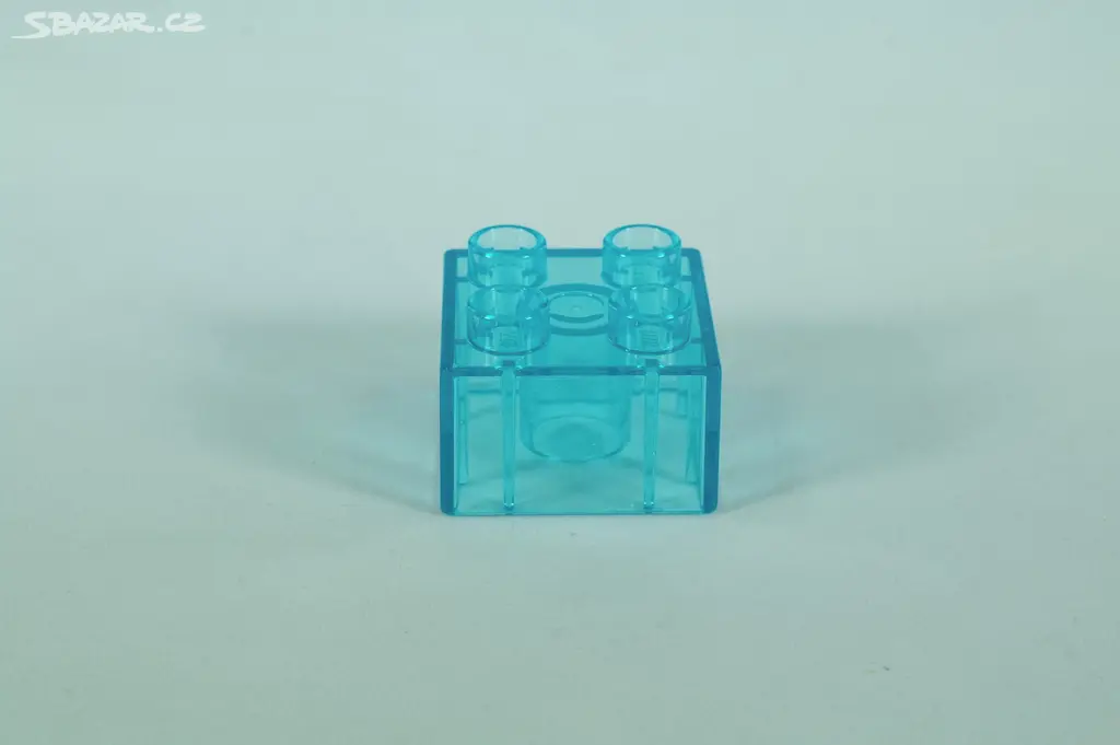 LEGO DUPLO cihla 2x2 - trans. sv. modrá - Kolín - Bazar - Sbazar.cz