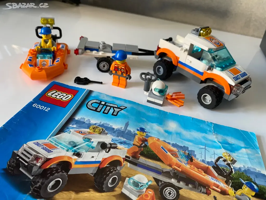Lego 60012 4x4 džíp +potápěčský člun - Praha, Vyšehrad - Bazar - Sbazar.cz