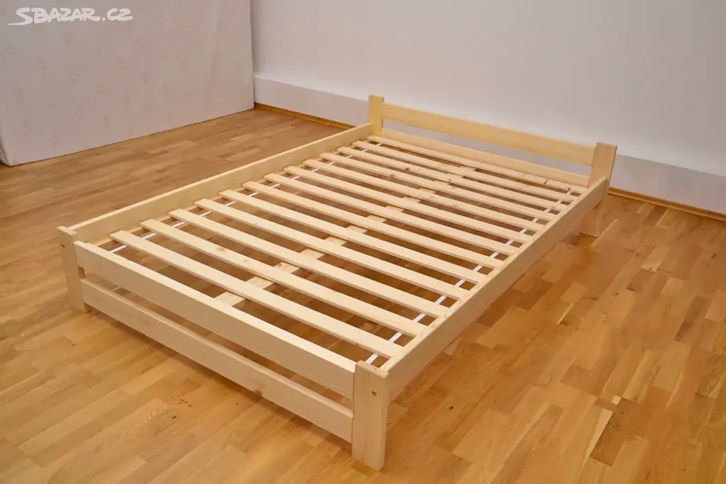 Nová postel MASIV 140x200 cm + ROŠT - Plzeň - Bazar - Sbazar.cz