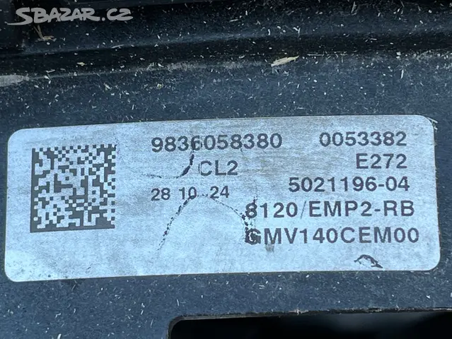 Citroen-Peugeot-Opel kompletní Sahara 9836058380 - Suchodol - Bazar ...