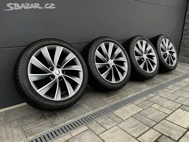 Originál zimní Škoda Superb 235/45 r18 Bridgestone - Litoměřice - Bazar ...