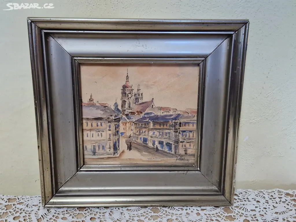 Hezký starý obrázek Praha Karel Flekna - Praha - Bazar - Sbazar.cz