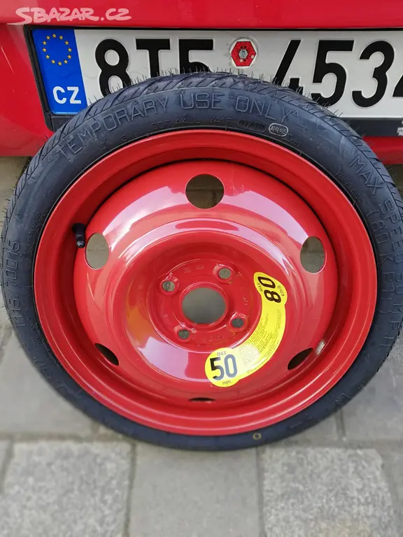 Dojezdové kolo 115/70/R15 - Opava, Jaktař - Bazar - Sbazar.cz
