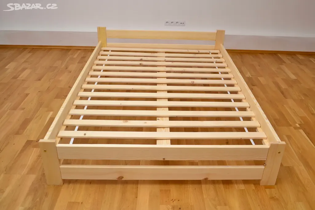 Nová postel MASIV 140x200 cm + ROŠT - Praha - Bazar - Sbazar.cz