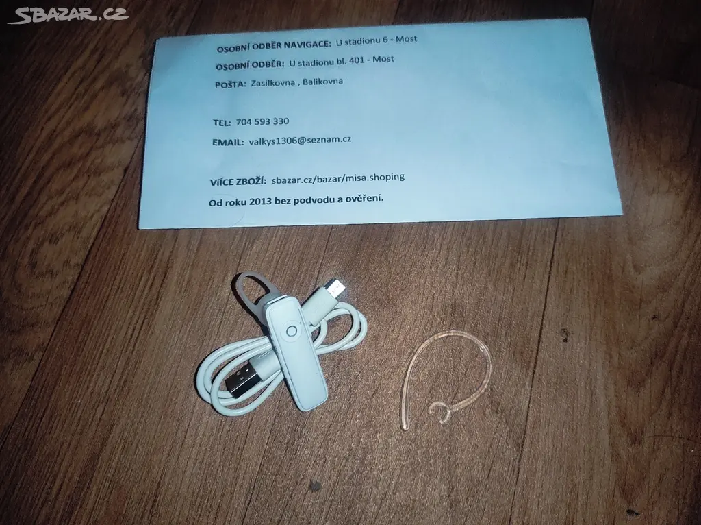 nový Bluetooth Sluchátko Handsfree - Most - Bazar - Sbazar.cz