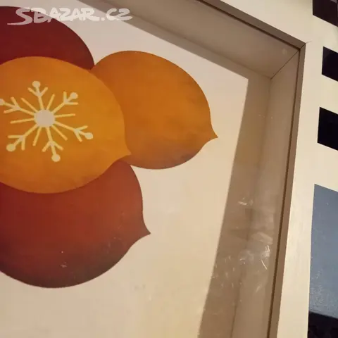 Obraz rám Ikea, a ilustrace na křídovém papíře - Praha - Bazar - Sbazar.cz