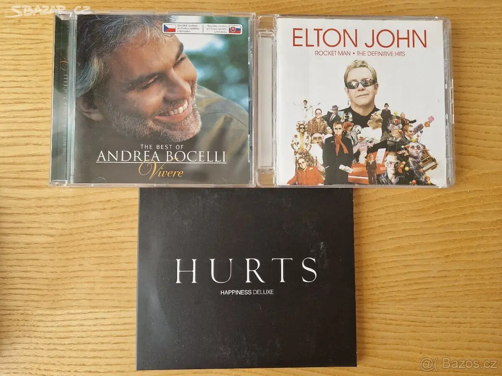 Elton John, Andrea Bocelli, Hurts (120Kč/kus) - Praha - Bazar - Sbazar.cz