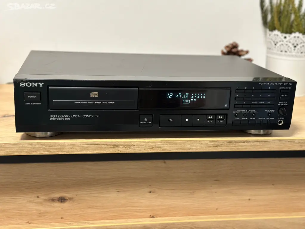 SONY CDP-497 LEVNÝ CD PŘEHRÁVAČ 3 !! - Broumov - Bazar - Sbazar.cz