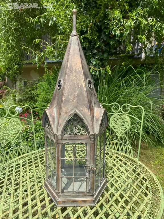 VELKÁ LUCERNA MĚDĚNÁ PATINA - Hořice - Bazar - Sbazar.cz