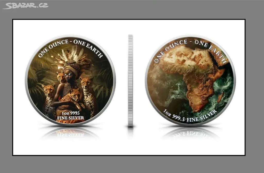 1oz Afrika Fiji 2022 kolor UV efekt - Nové Město na Moravě - Bazar ...