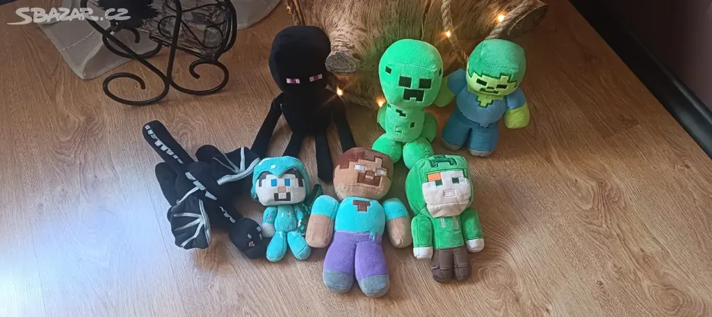 Sada plyšáků Minecraft +taštička Minecraft - Přelouč - Bazar - Sbazar.cz