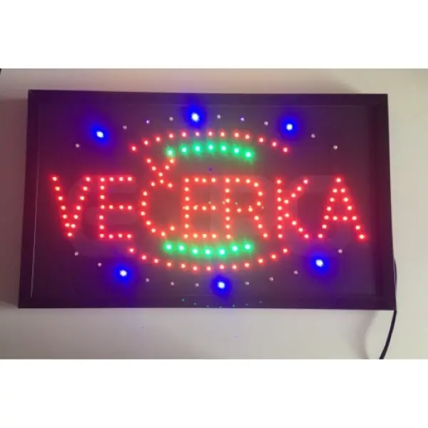 Světelná LED reklama s nápisem ¨VEČERKA" - NOVÉ - Brno - Bazar - Sbazar.cz