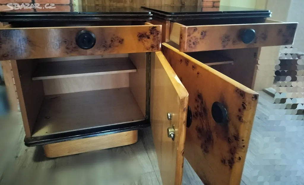 Noční stolky Halabala Jindřich - Bohumín, Nový Bohumín - Bazar - Sbazar.cz